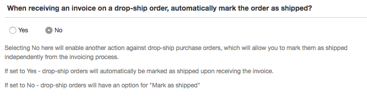 Shipping drop-ship purchase orders